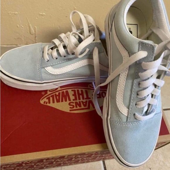 Vans | Shoes | Vans Sky Blue And White Classic Sneakers | Poshmark